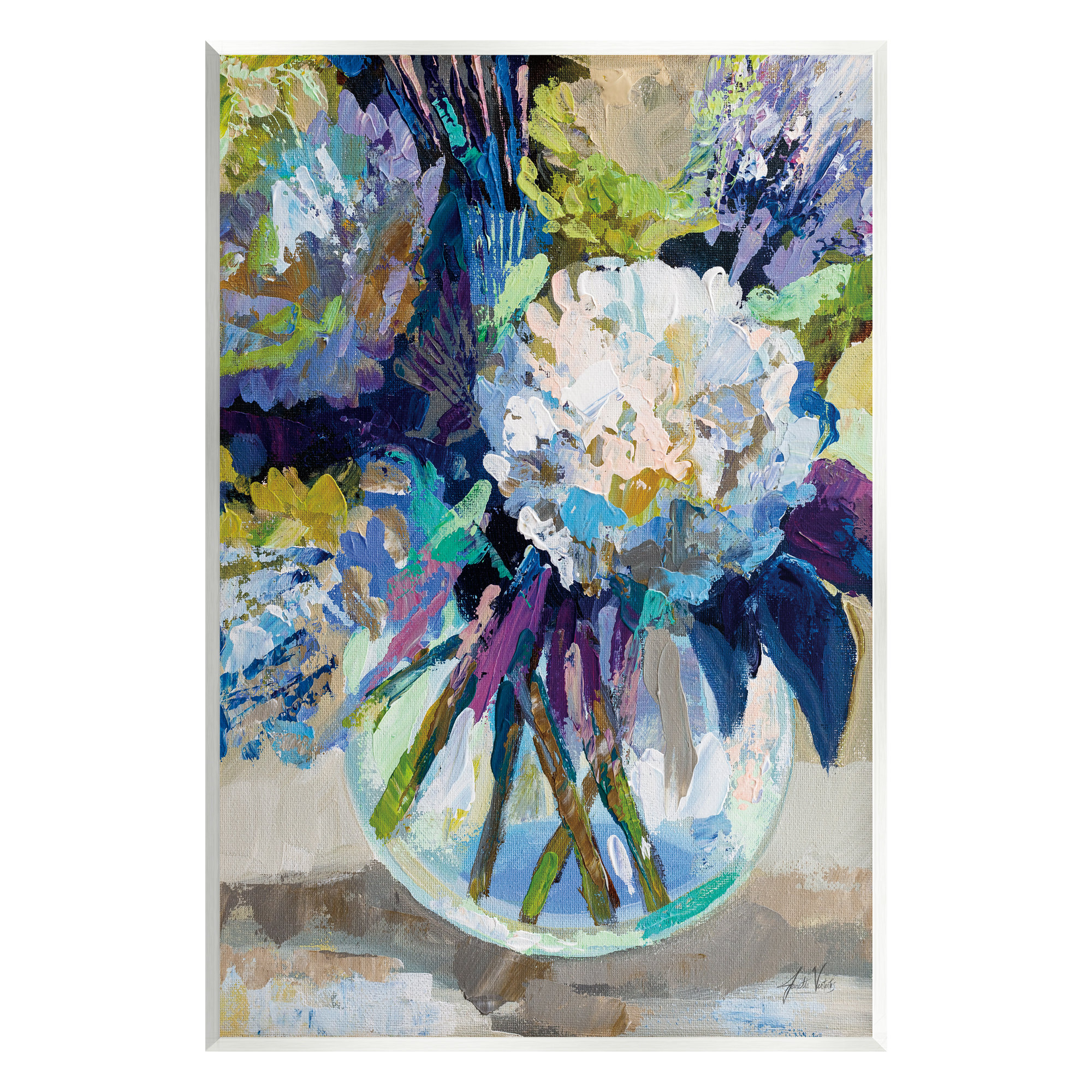 Stupell Industries Modern Flower Vase Wall Plaque Art Design By ...