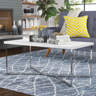 George Oliver Maksymilian Glam Cross-Legs Coffee Table & Reviews | Wayfair