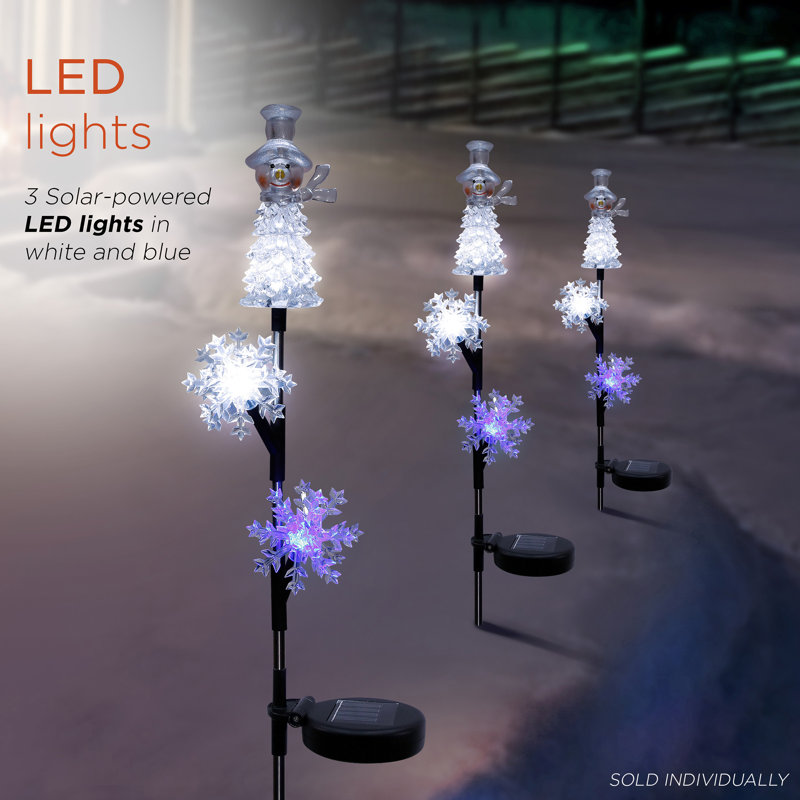 The Holiday Aisle® Snowman and Snowflakes Garden Stake & Reviews | Wayfair