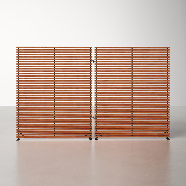 AllModern Auden 119" W x 72" H 2 - Panel Aluminum Folding Room Divider ...