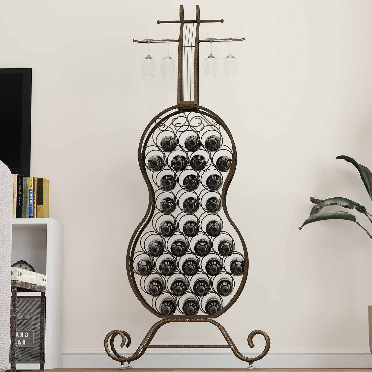 Trent Austin Design® Cello Shaped Freestanding Wine Rack | Wayfair