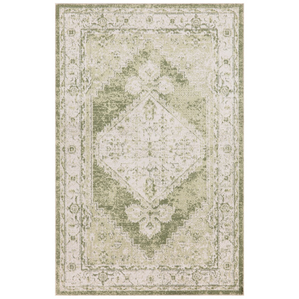 4'-6' Runner Green Area Rugs You'll Love | Wayfair