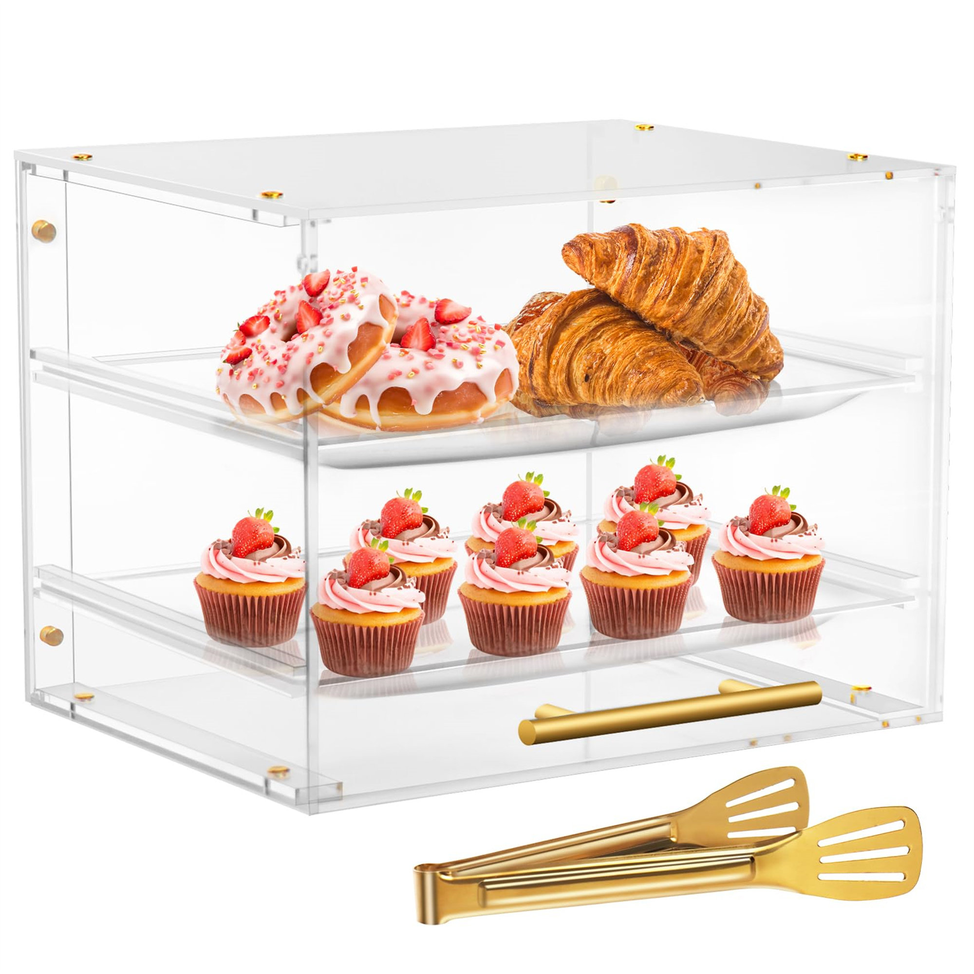 Prep & Savour 2 Tier Pastry Display Case | Wayfair