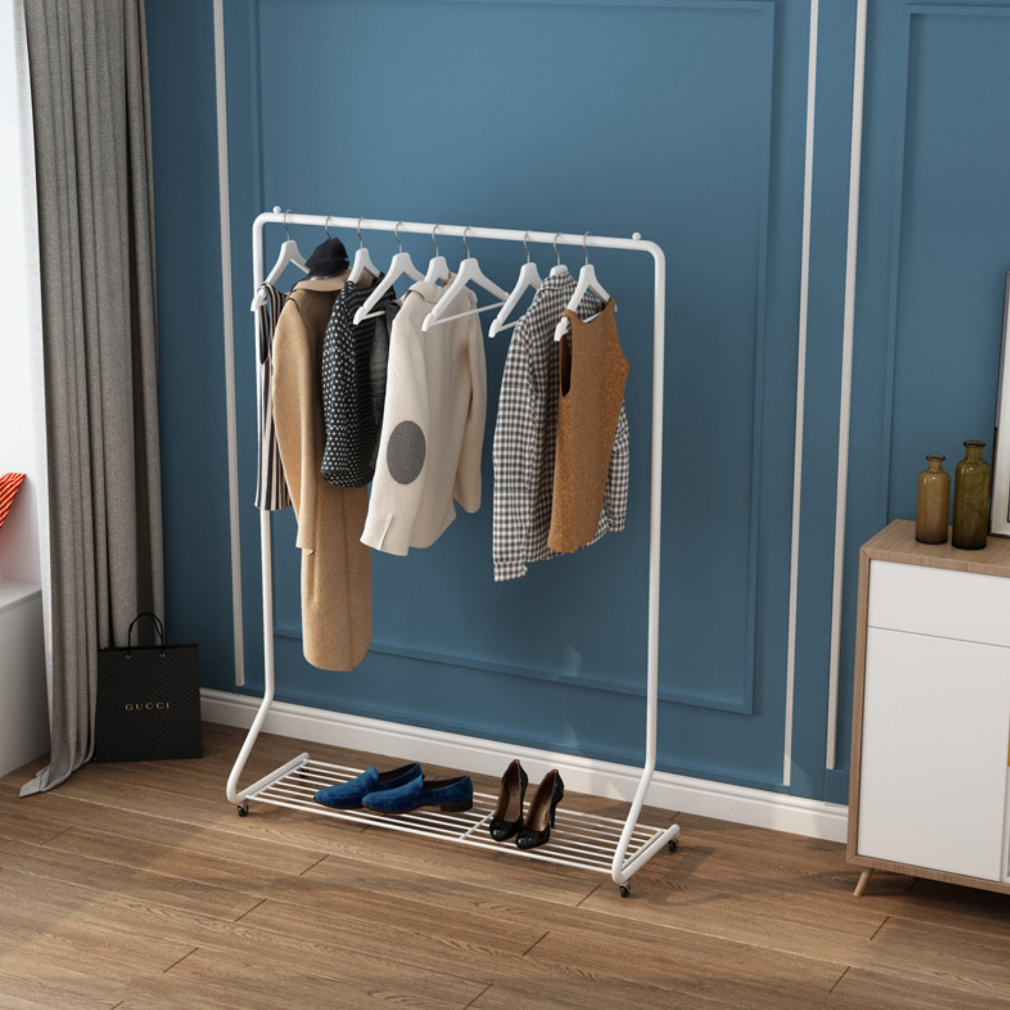 Mercer41 Curved Garment Rack For Mobile Storage - Wayfair Canada