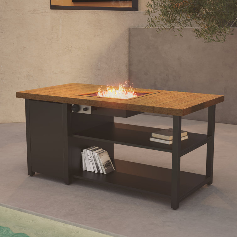 Grand Patio All Steel Multi Purpose Dinner Brazier Table With Storage ...