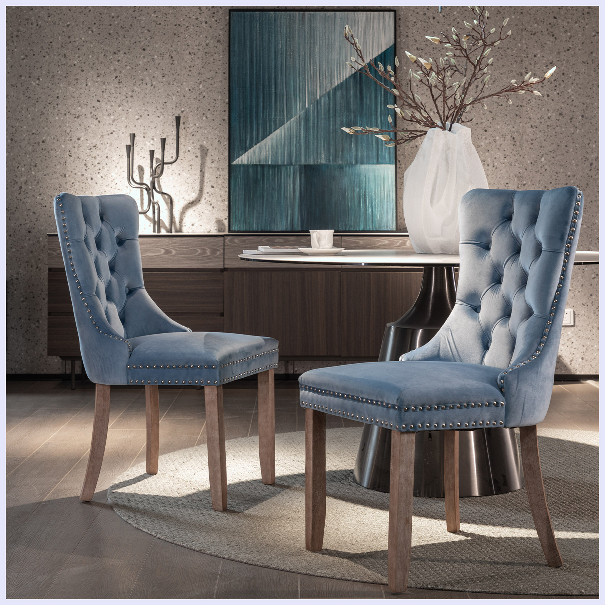 Rosdorf Park Hamayal Tufted Velvet Side Chair | Wayfair