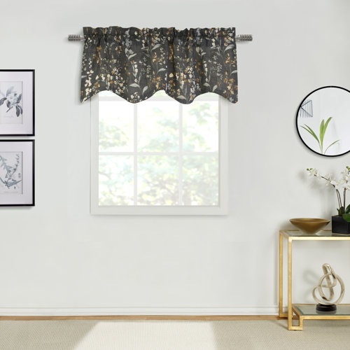 Wayfair | Gray & Silver Valances & Kitchen Curtains You'll Love in 2023
