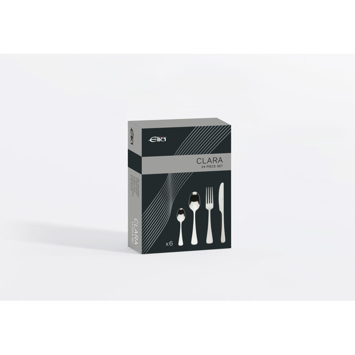 Elia Clara 24 Piece Cutlery Set , Service for 6 | Wayfair.co.uk