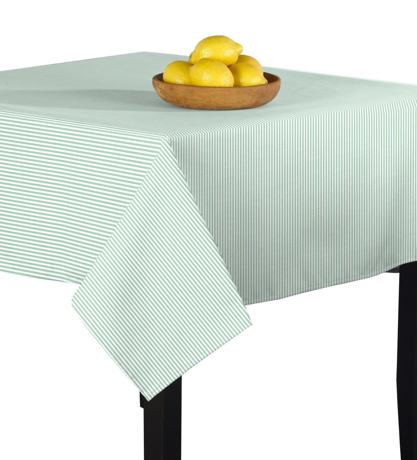 East Urban Home Slagen Celadon Pinstripes Tablecloth | Wayfair