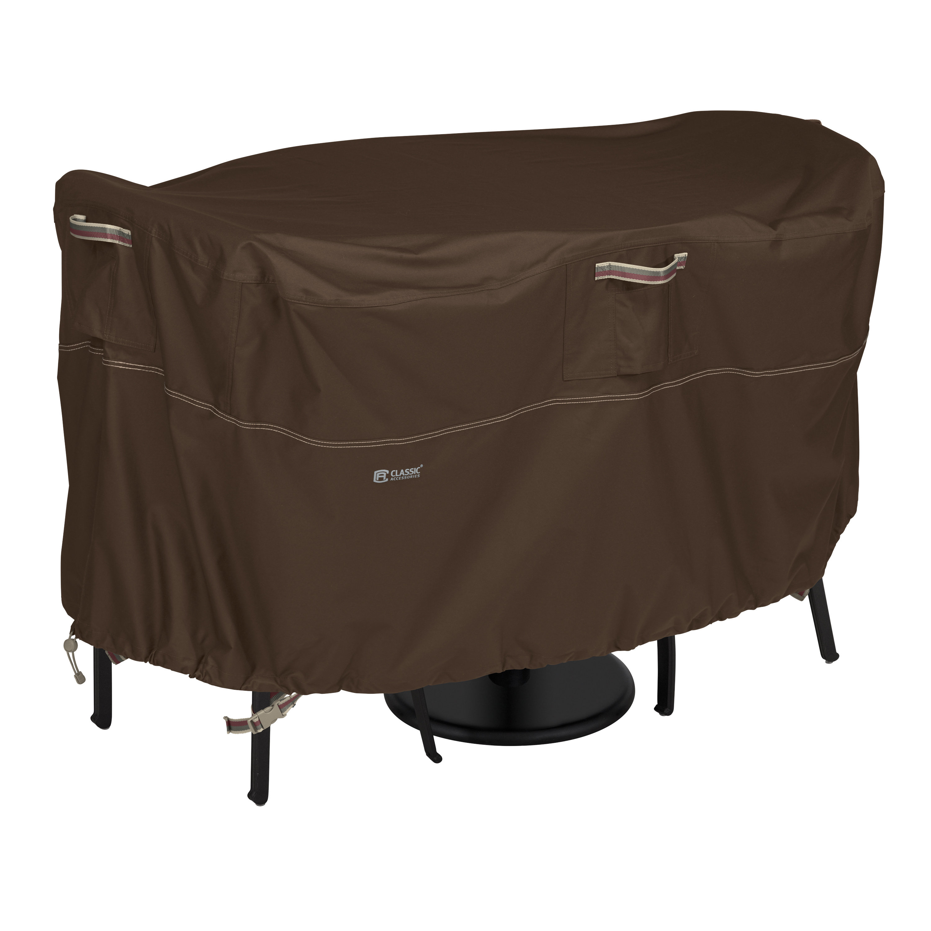Classic Accessories Madrona Water Resistant Patio Dining Set Cover with ...