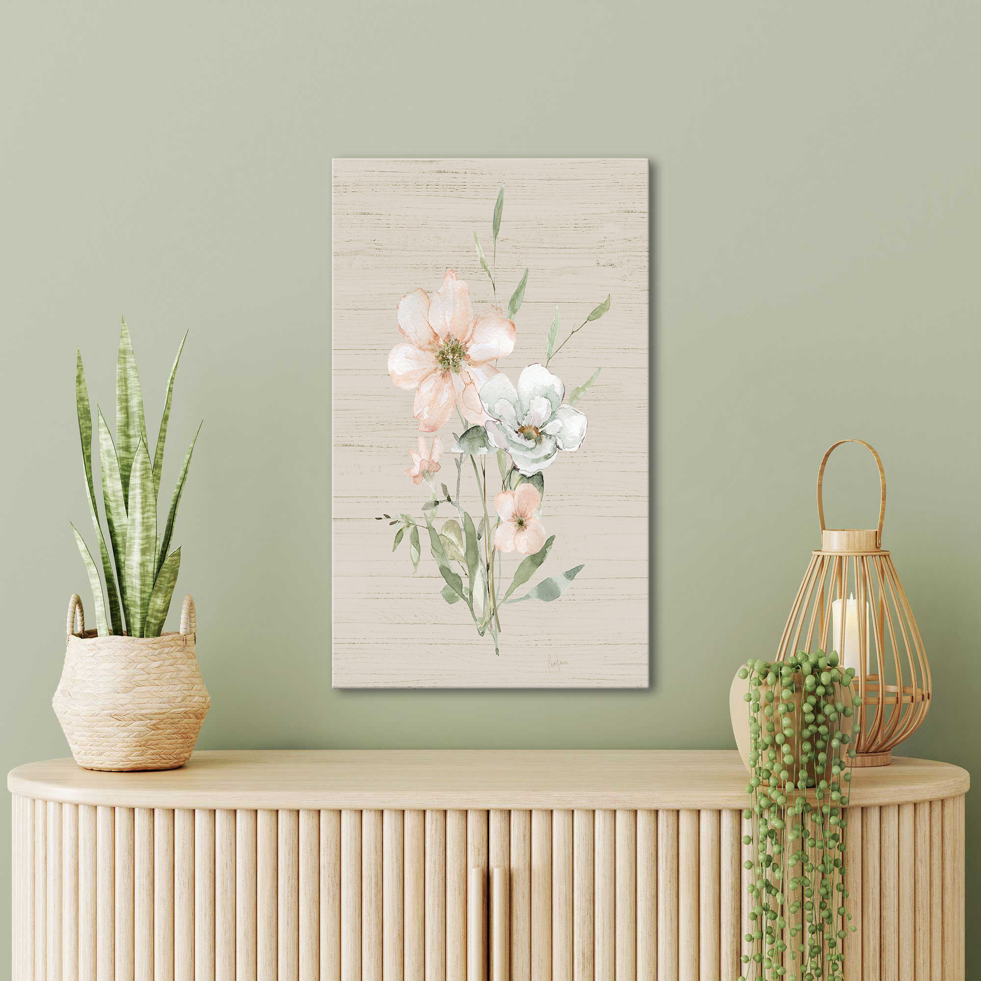 Lark Manor™ "Organic Botanical I" by Livi Finn Print on Canvas | Wayfair