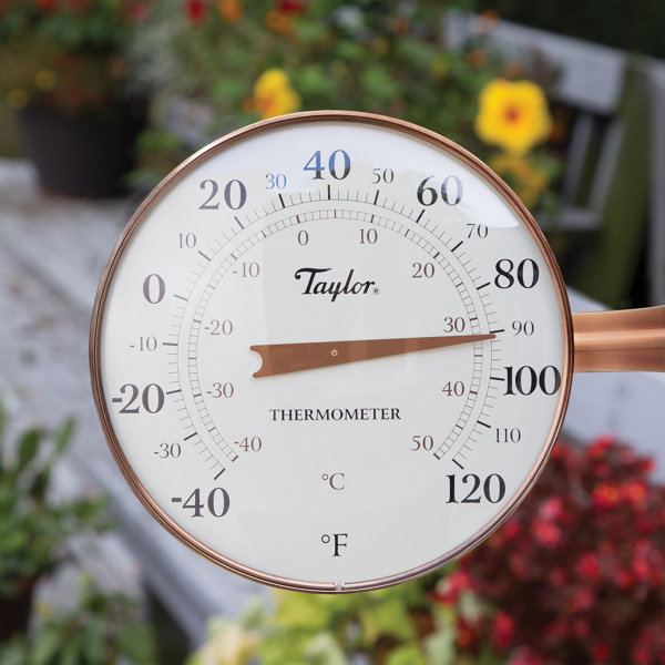 Taylor Heritage 8.5" Dial Outdoor-thermometers, Copper & Reviews | Wayfair