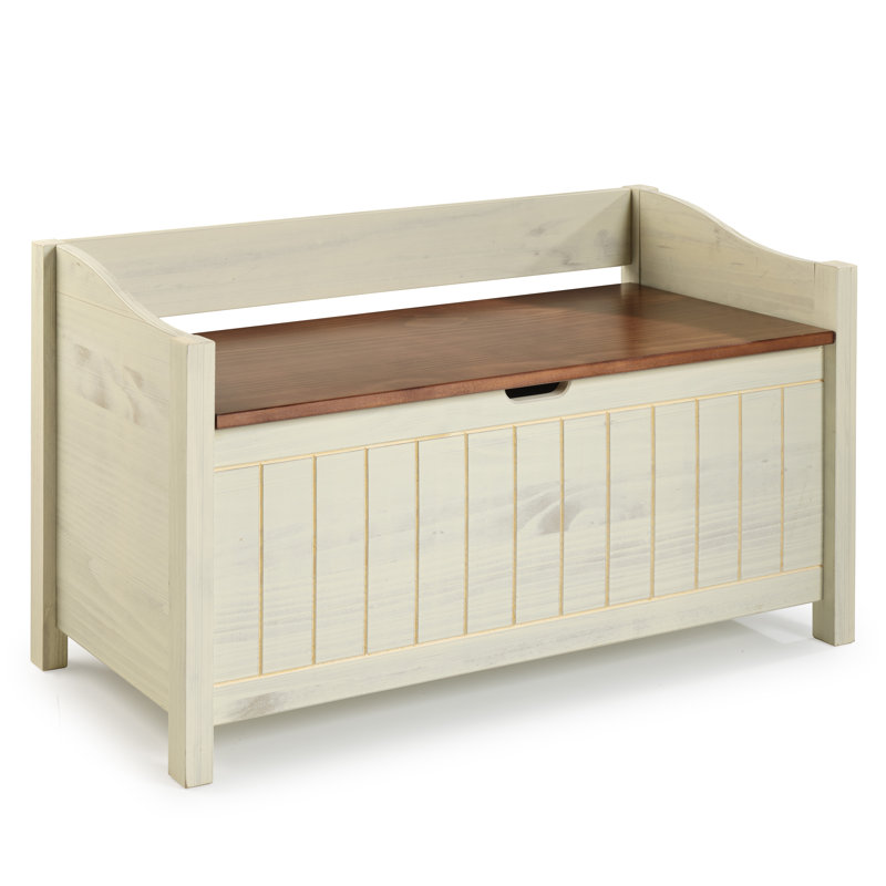 Red Barrel Studio® Solid Wood Flip Top Storage Bench & Reviews | Wayfair