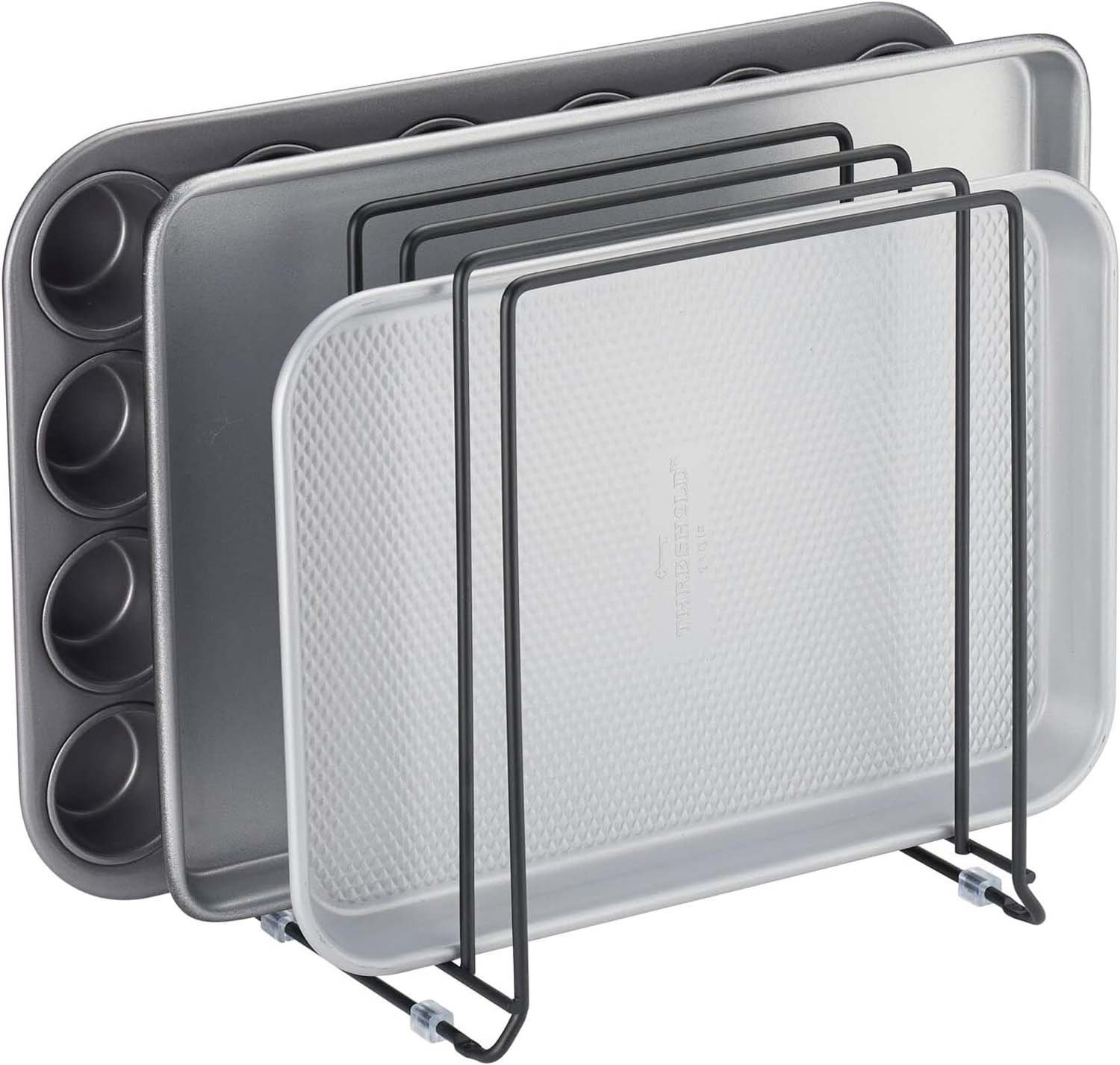 Prep & Savour Pot Lid And Pan Rack — Metal Wire Rack For Cabinets ...