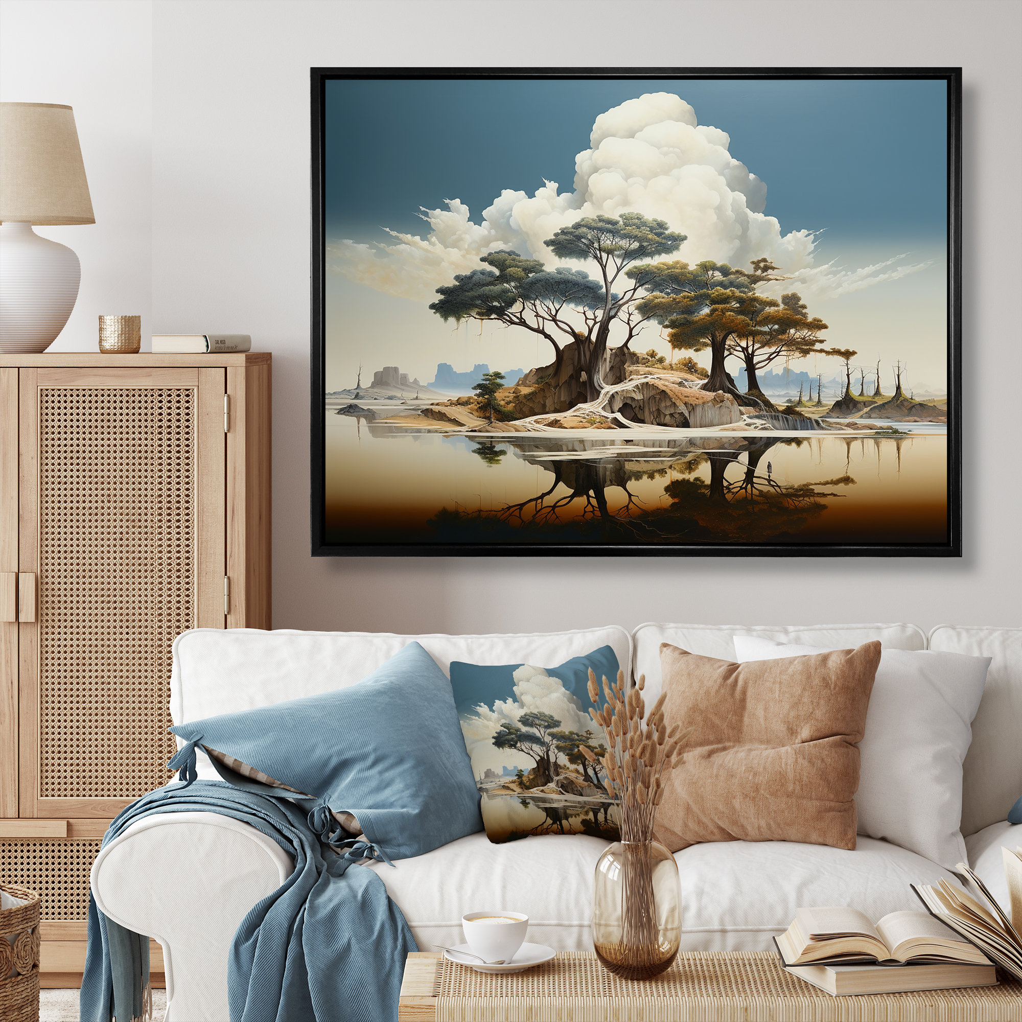 Red Barrel Studio® Mind-Blowing Surreal Tree Landscape - Abstract ...