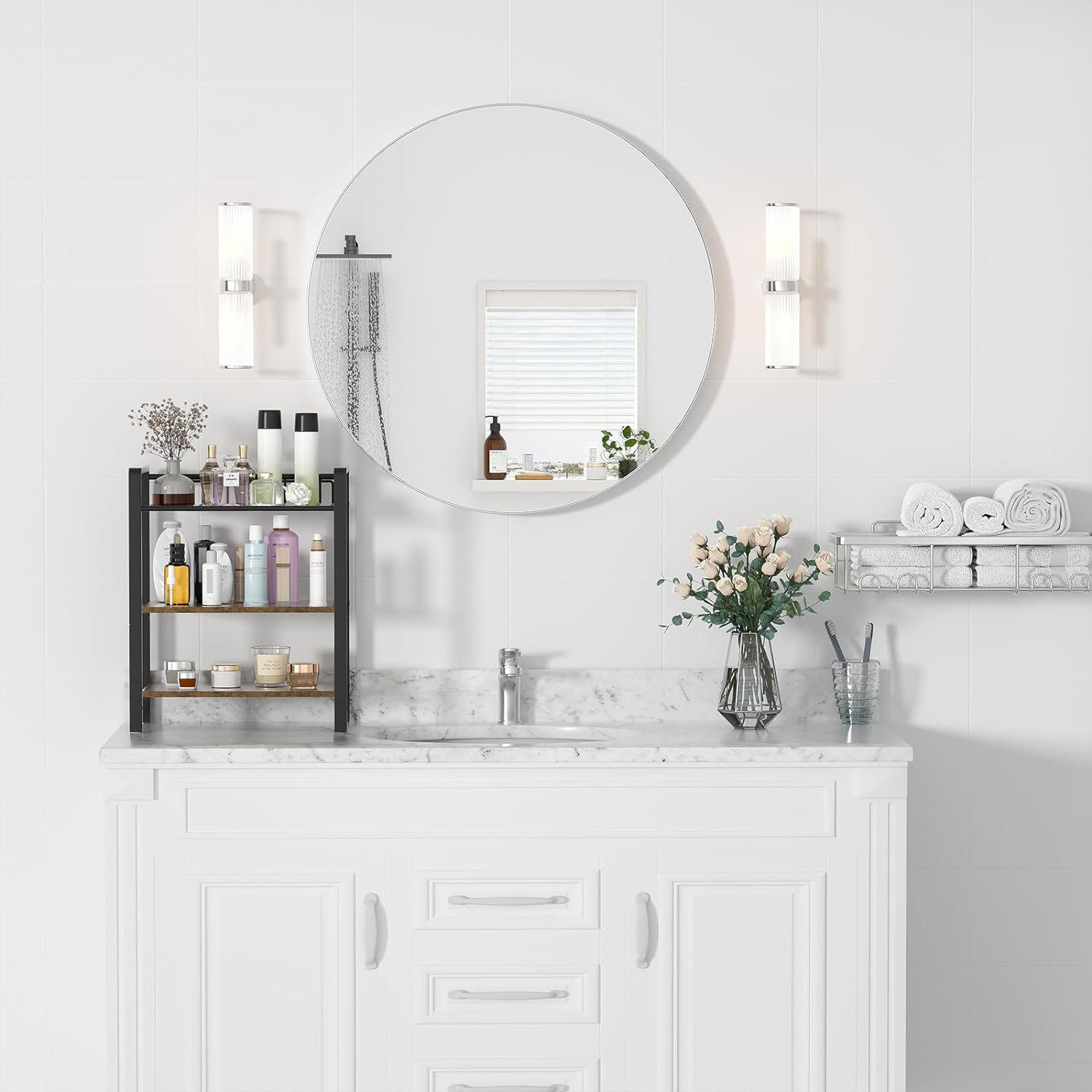 17 Stories Kitchen Counter Shelf, 3-Tier Bathroom Counter Shelf, Spice ...