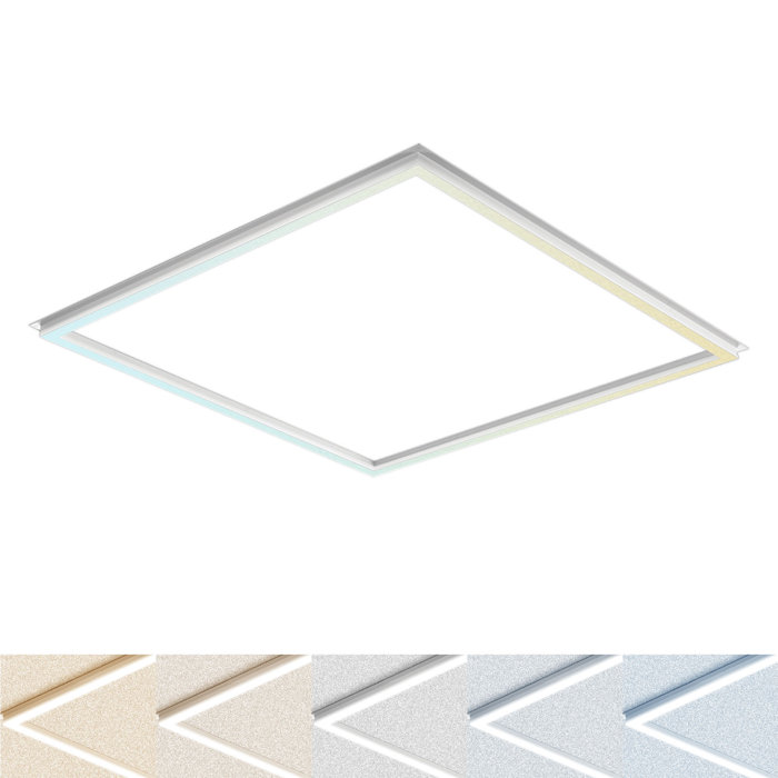 Luxrite Dimmable Square Flat Panel Ceiling Light | Wayfair