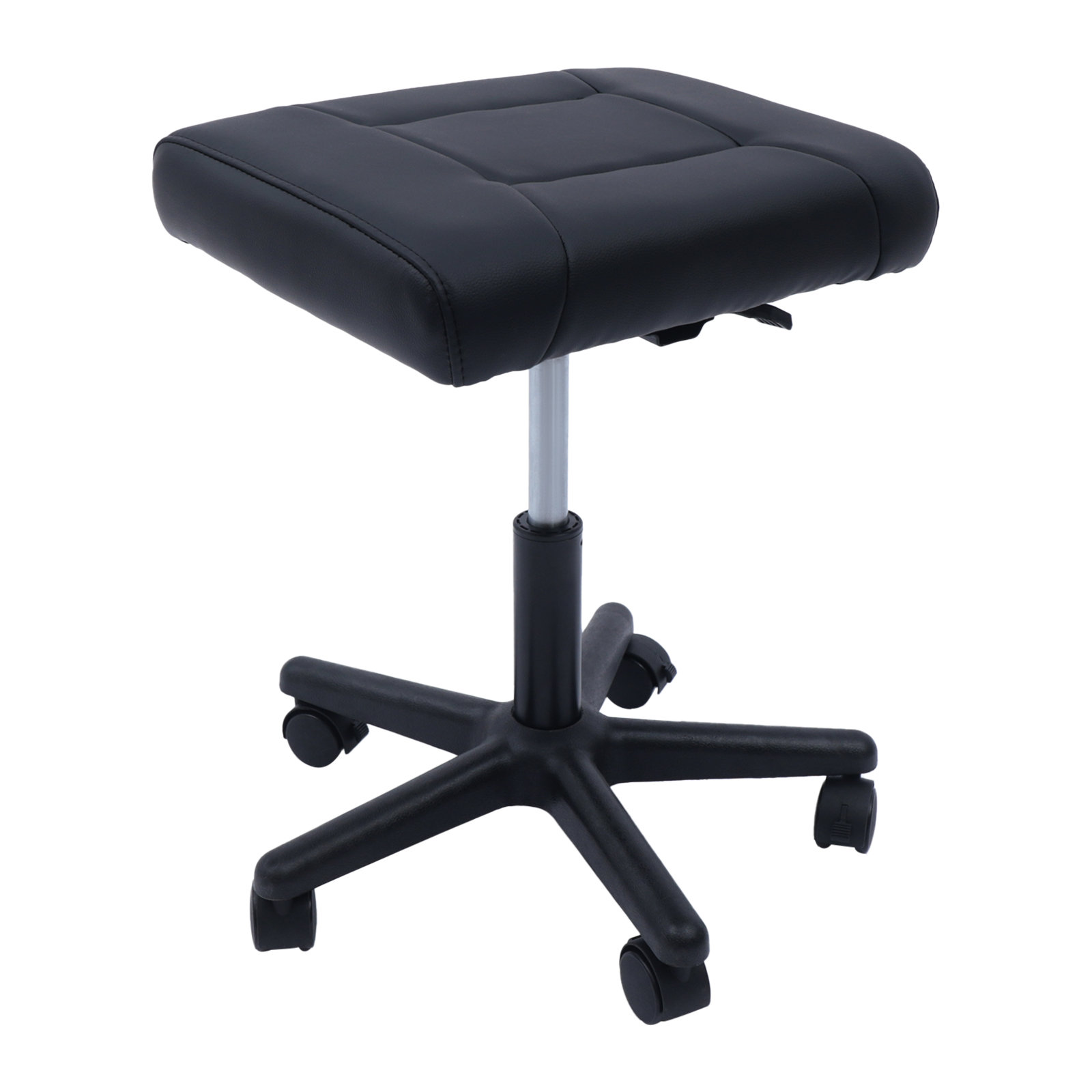 CNCEST Adjustable Footrest Office Foot Stool With Wheels Ergonomic Foot ...