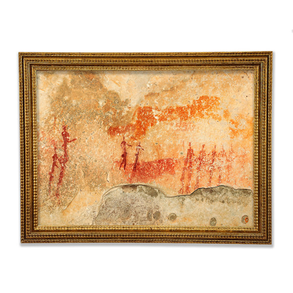 Ivy Bronx Primitive Cave Art 2 Framed Print | Wayfair.co.uk