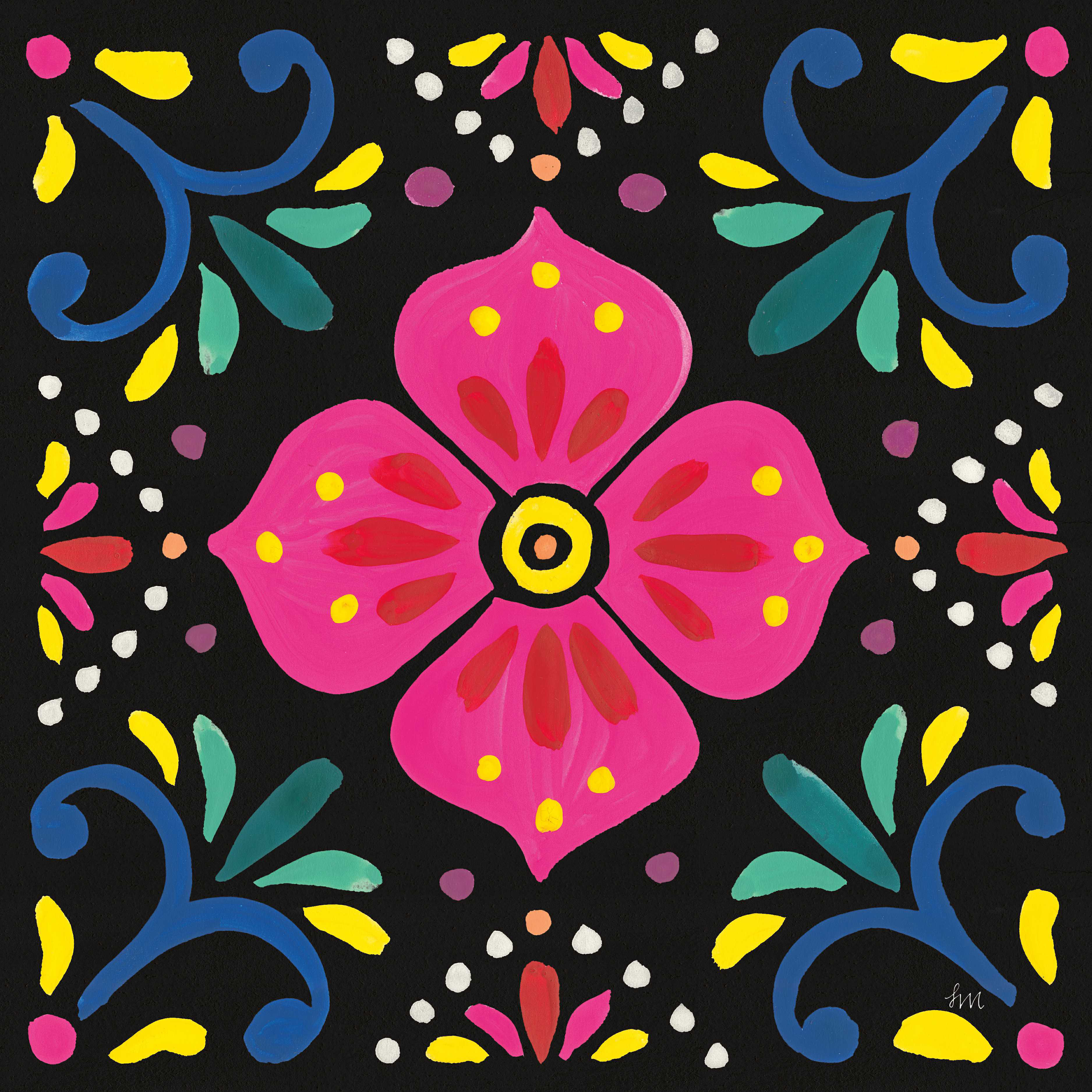 Red Barrel Studio Floral Fiesta Tile IX - Wayfair Canada