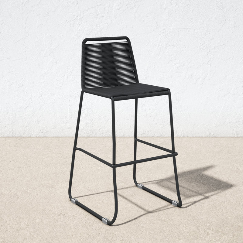 AllModern Huron Metal Outdoor Stool & Reviews | Wayfair