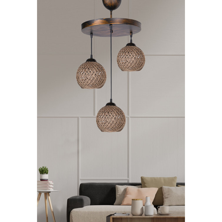 East Urban Home 3 - Light Cluster Pendant | Wayfair