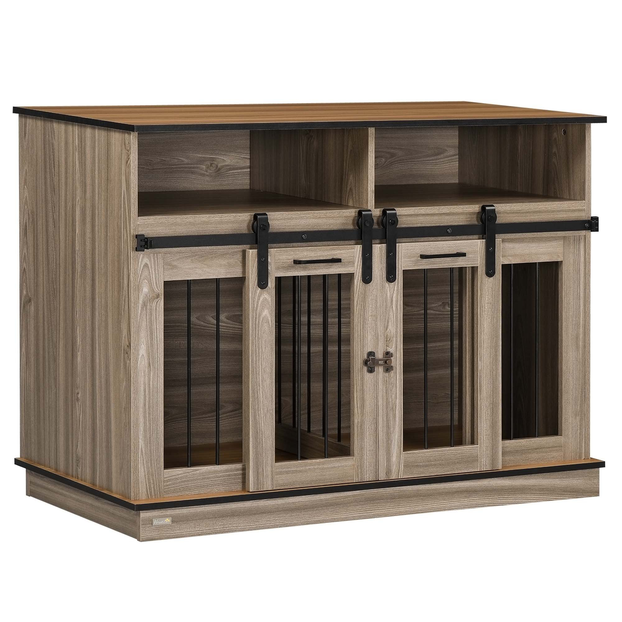 One Allium Way® Dog Crate Furniture, Dog House | Wayfair