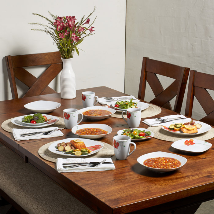 Tabletops Gallery Poppy Tabletops Gallery 16 piece Dinnerware Set ...