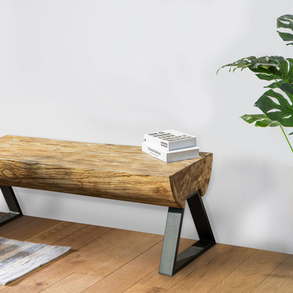 Earth D Tree Trunk Style Concrete Garden Bench & Reviews | Wayfair