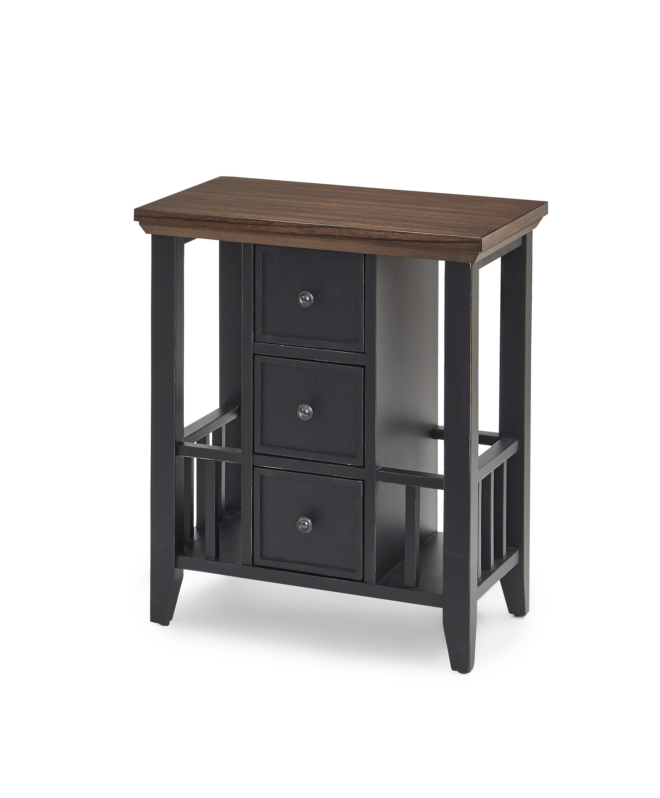Red Barrel Studio® Solid Wood Magazine Storage Table | Wayfair