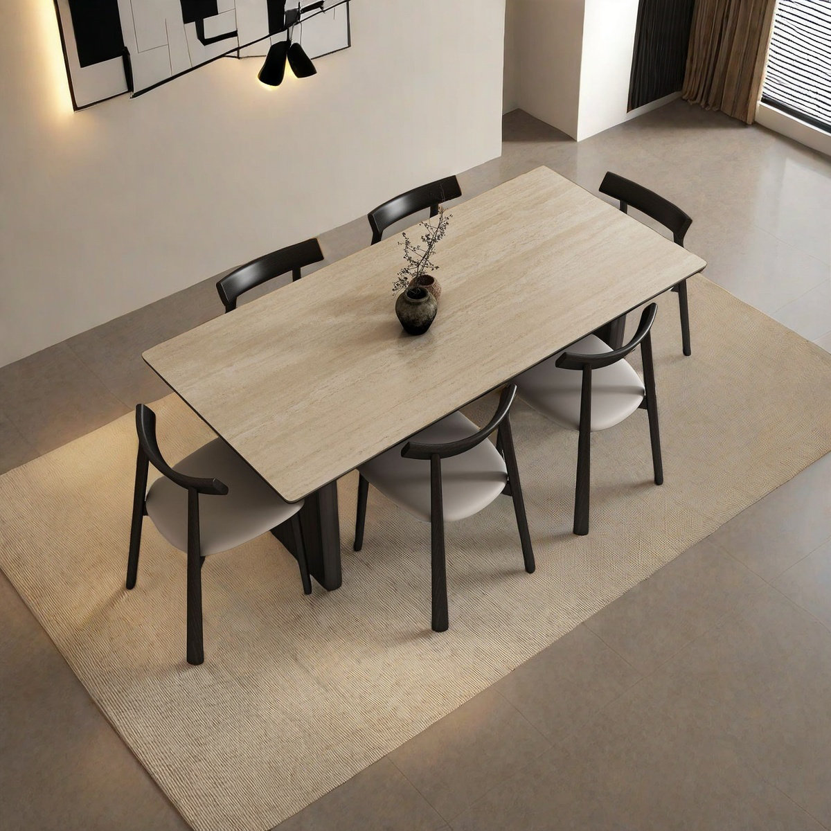 Beicang Home Modern Italian Rock Board Dining Table | Wayfair