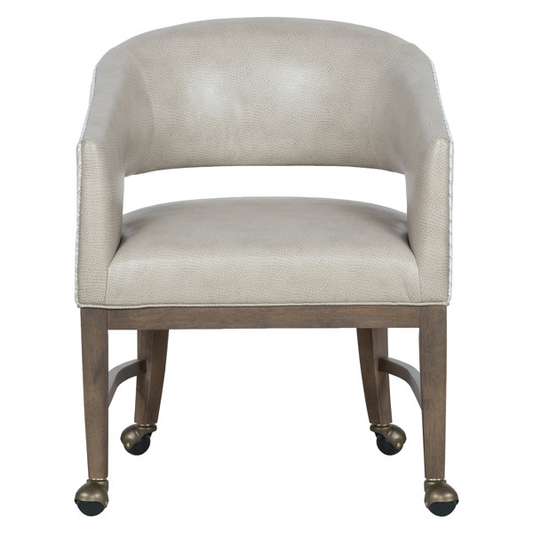 Fairfield Chair Cleo 19.5'' H Genuine Leather Upholstered Beech ...