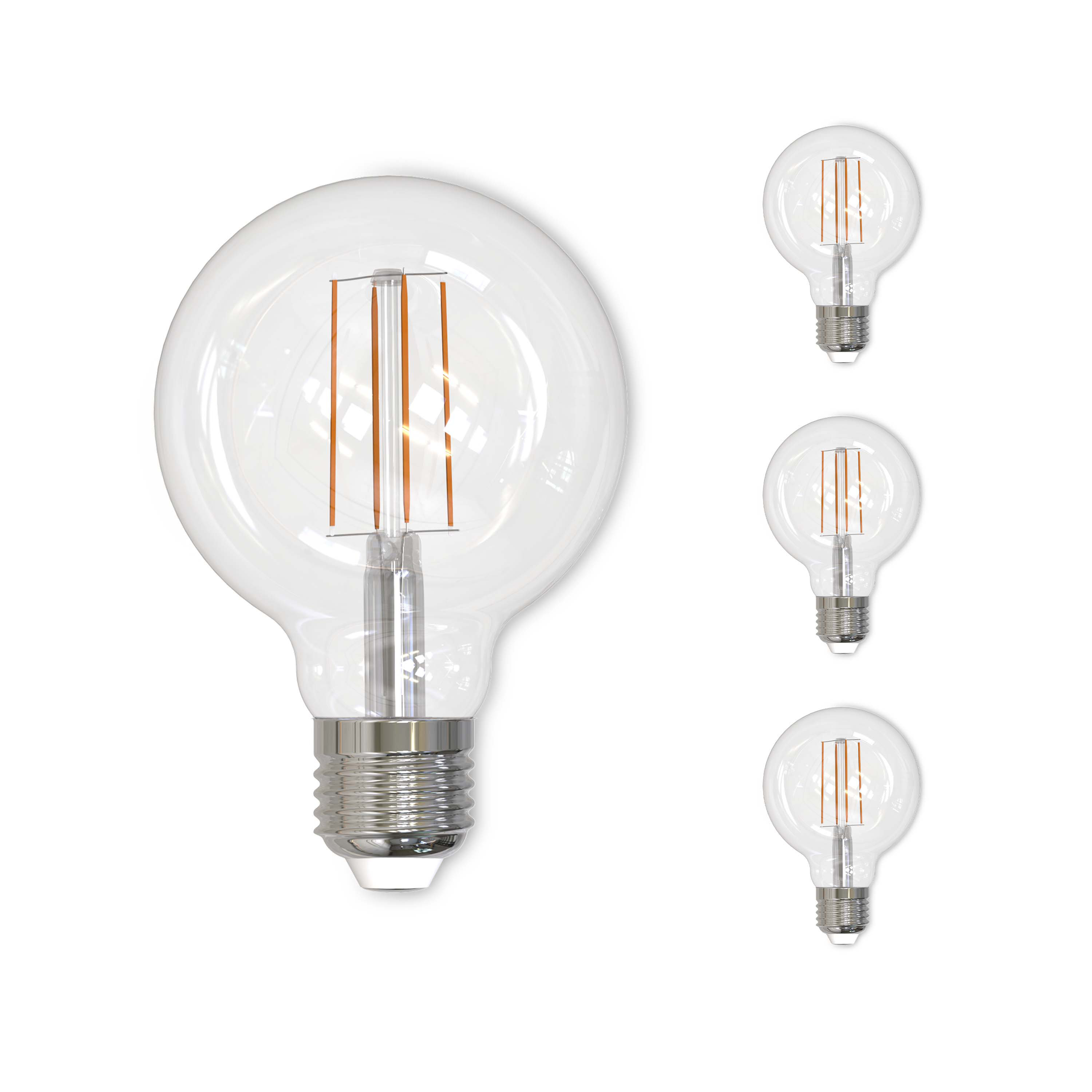 Bulbrite Industries 8.5 Watt Dimmable Clear Filament G25 Medium (E26 ...