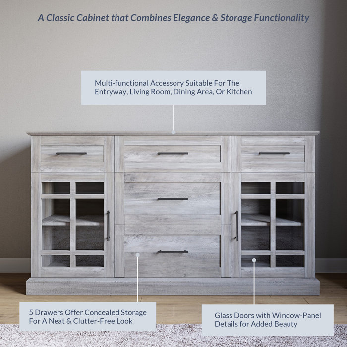 August Grove® Annest 58'' Sideboard & Reviews | Wayfair