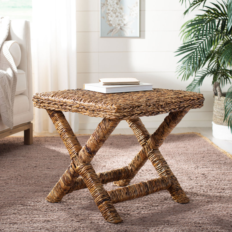 Highland Dunes Willow Solid Wood Accent Stool & Reviews | Wayfair