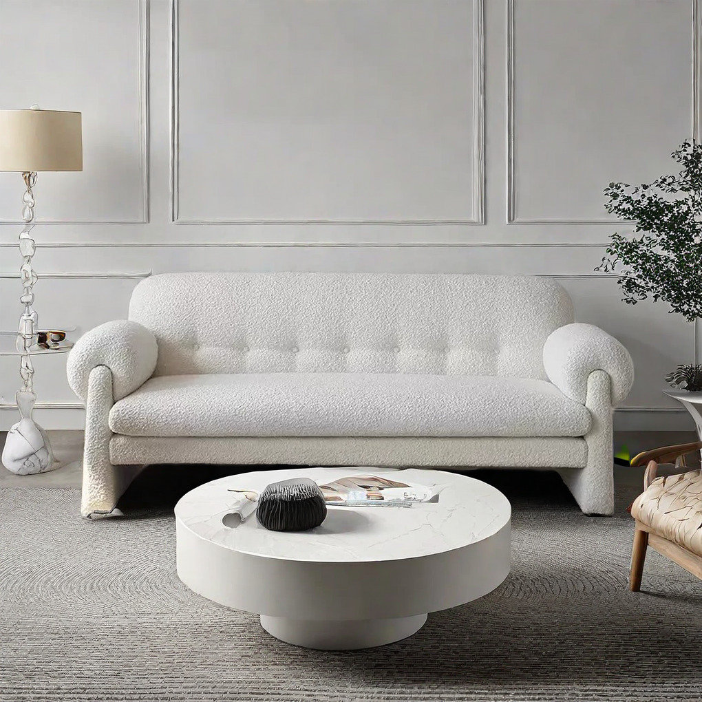 Axis Living Simple Solid Color Straight Row Sofa | Wayfair