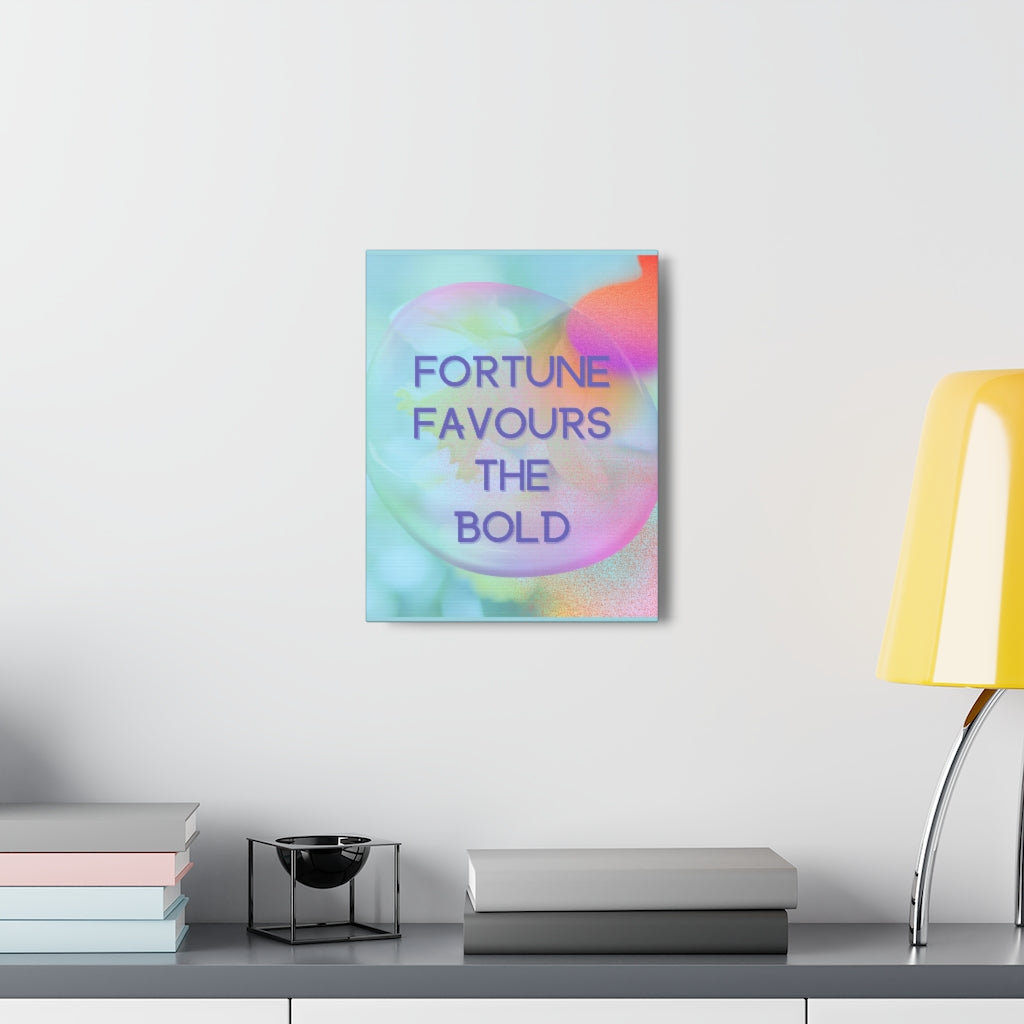Trinx Inspirational Wall Art Fortune Favours The Bold Motivation Wall ...