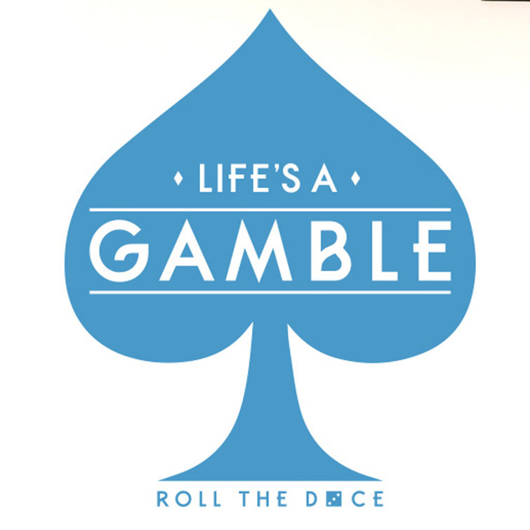 Happy Larry Lifes a Gamble Roll the Dice Wall Sticker | Wayfair.co.uk