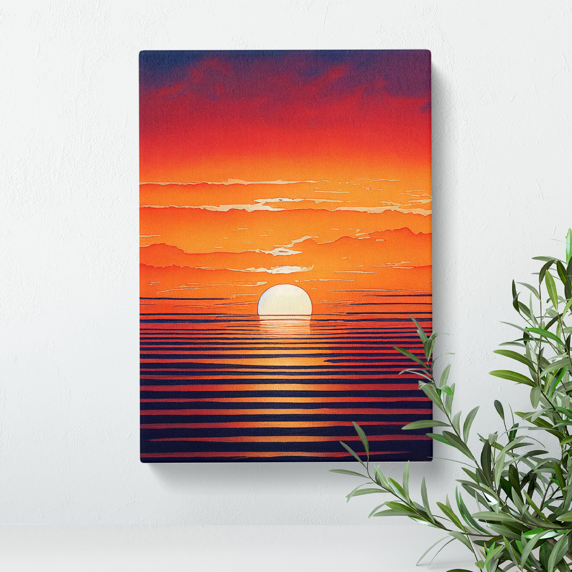 House of Hampton Artsy Ocean Sunset | Wayfair.co.uk