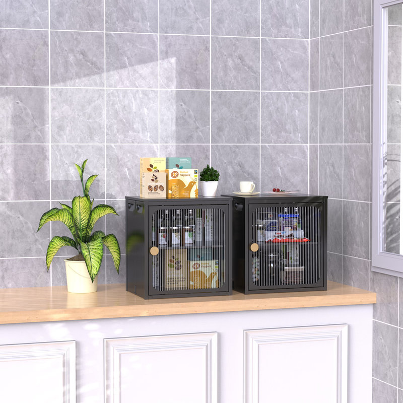 Rebrilliant Single Sturdy & Convenient Foldable Cabinet, Durable Steel ...