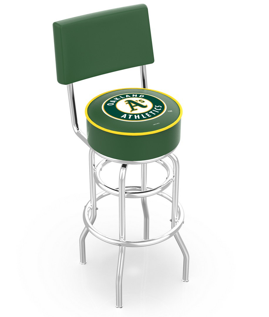 Holland Bar Stool L7C4 Oakland Athletics Swivel Counter Stool | Wayfair