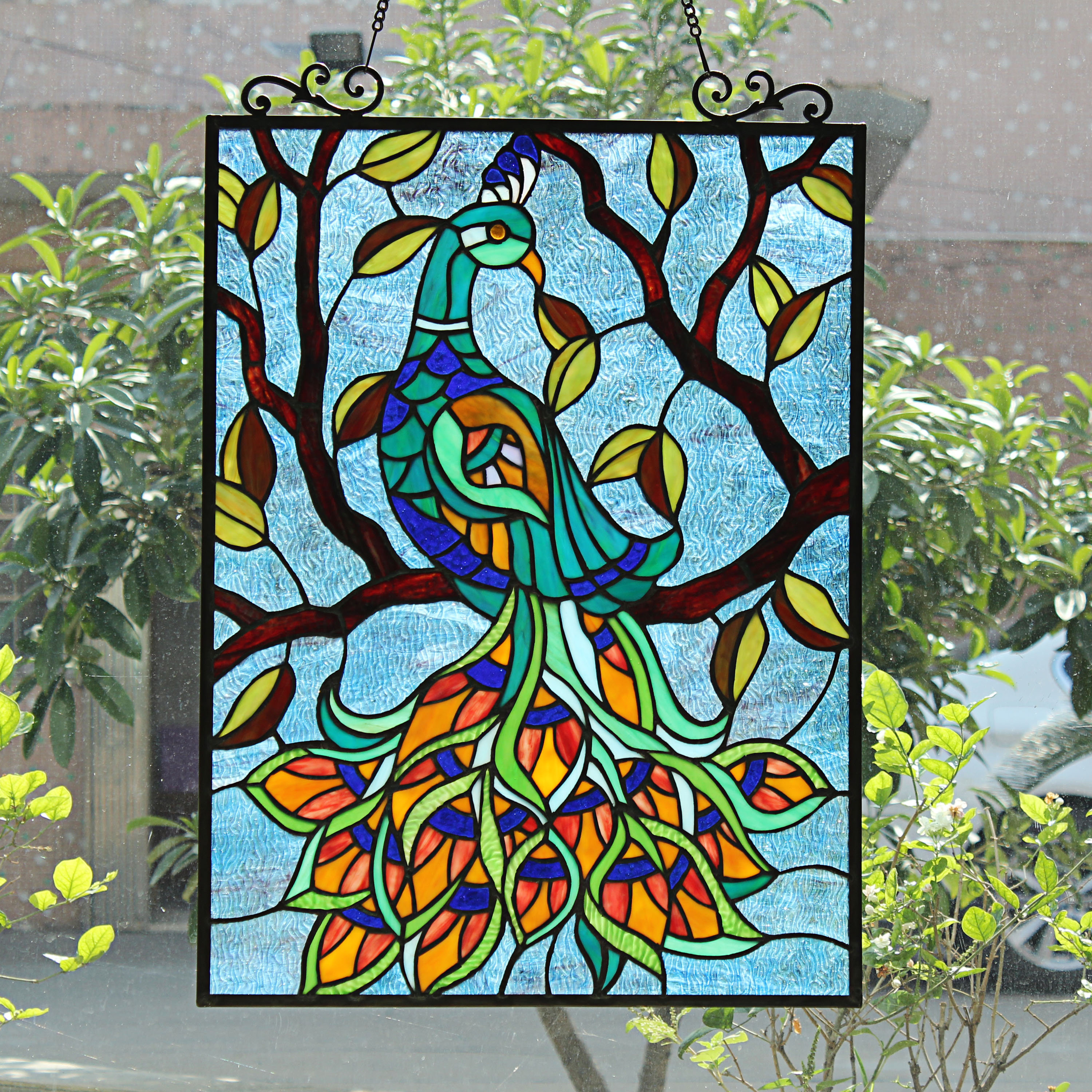 Alcott Hill Pavoa Animal Tiffany Window Panel - Wayfair Canada