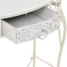 vidaXL Side Table Metal Frame 32.3x15.4x29.9in Decorative Inlays | Wayfair