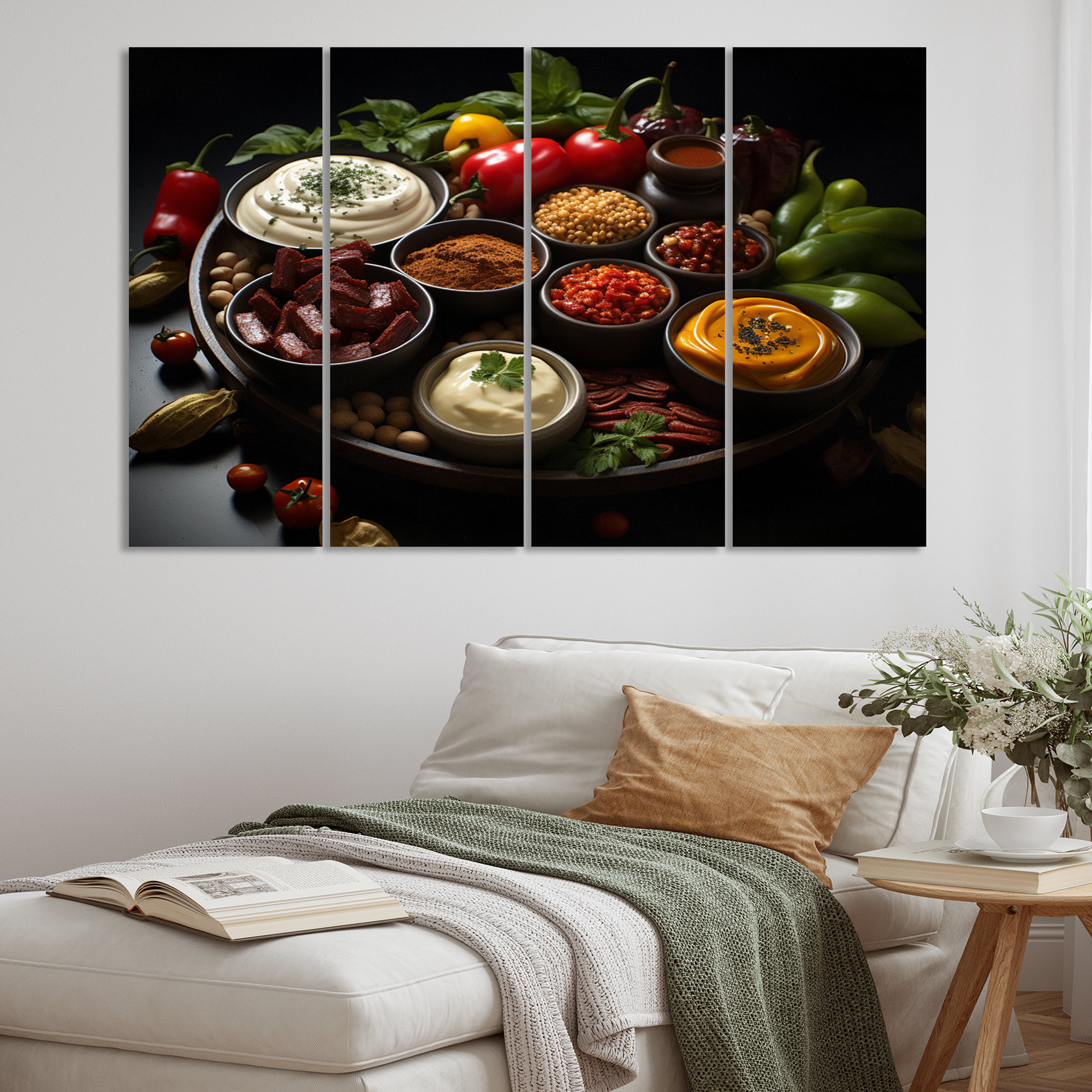 Design Art Condiments Food Photography - Food & Beverage Wall Art ...