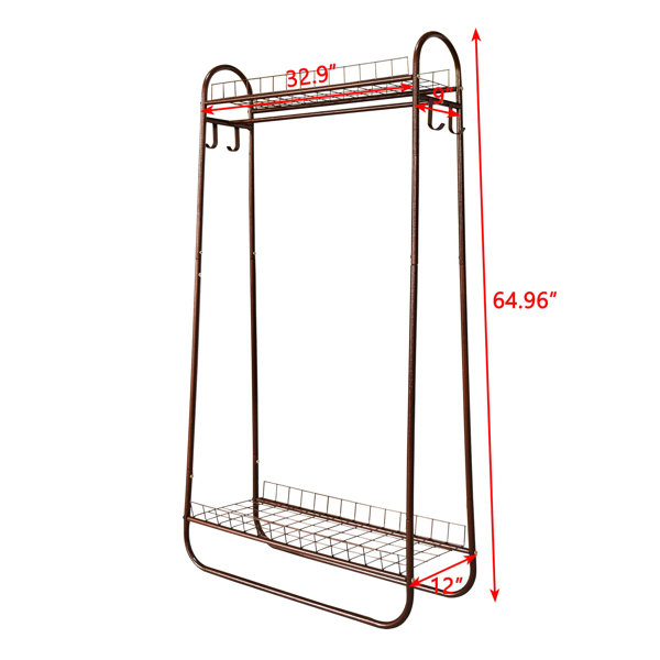 Rebrilliant Rinehart 32.9" W Garment Rack & Reviews | Wayfair