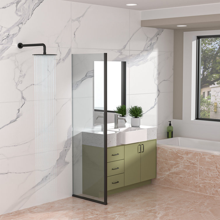 Lordear 16 Inch Wall Mounted Shower Arm Stainless Steel Shower ...