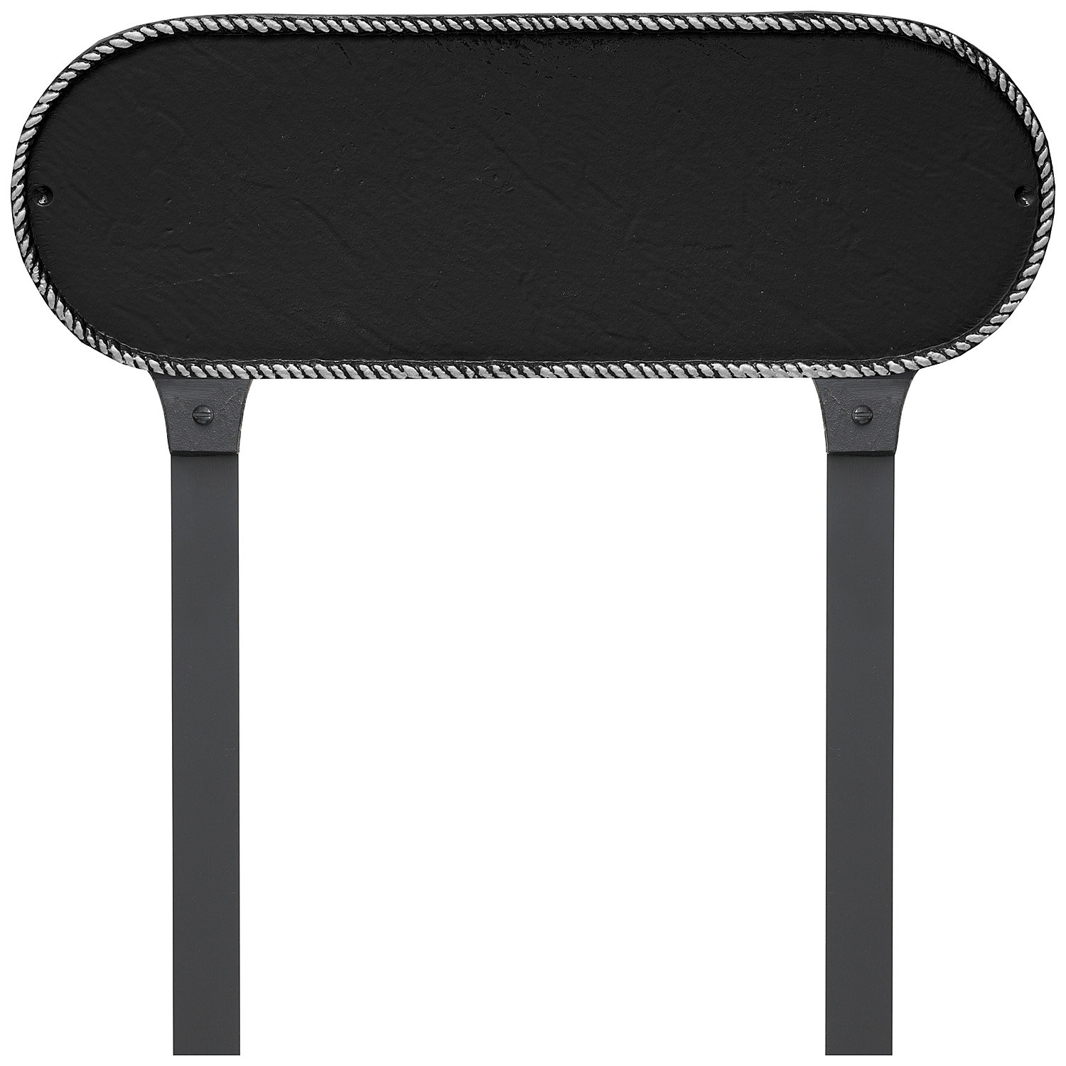 Montague Metal Products Rope Oblong Address Sign Plaque with Lawn ...