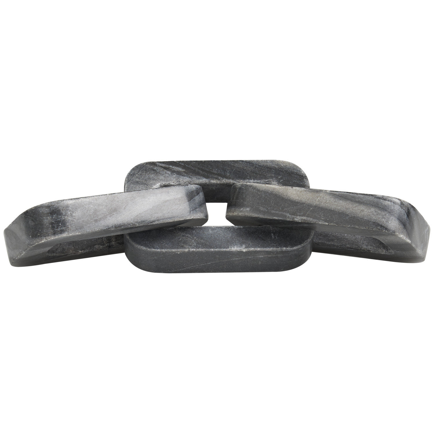 Wrought Studio™ Marble Handmade Geometric 3 Link Chain Decorative ...