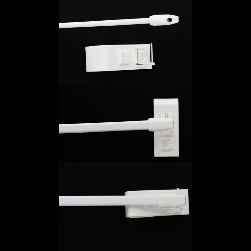 Evideco Café Rod Self Adhesive Hooks Sash Curtain Hardware Accessory ...