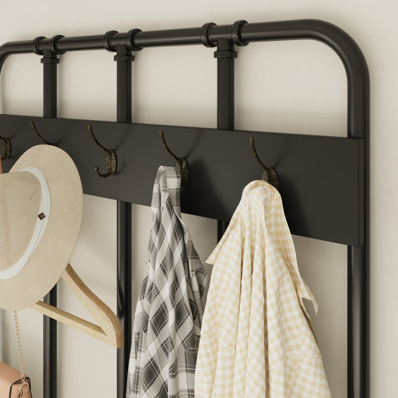 Wade Logan® Aubie Hall Tree with Bench and Shoe Storage & Reviews | Wayfair